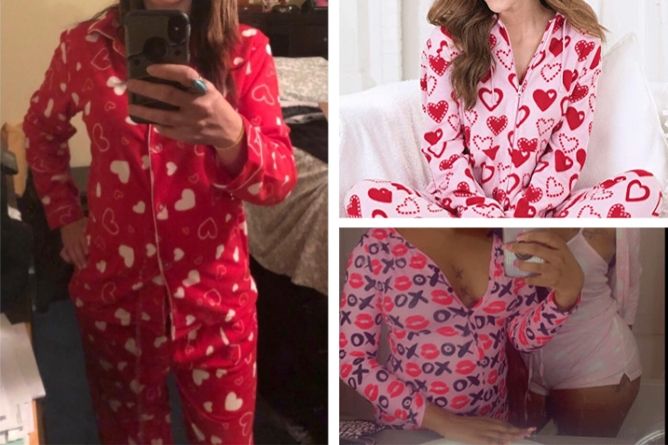 13 Valentine's Day Pajamas For A Snuggly Night In | Catchy Shopper
