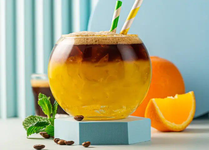 Get Your Caffeine Fix with Orange Iced Coffee! | Catchy Shopper